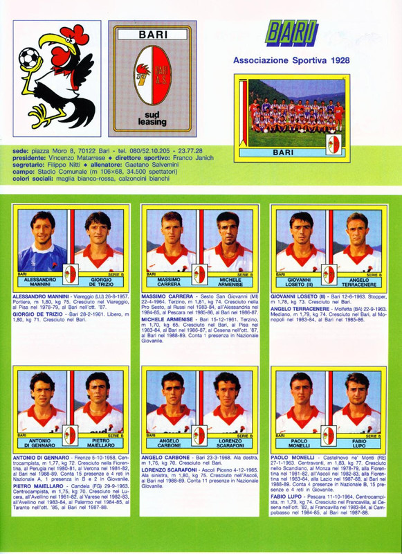 Calciatori 1988 1989 ( Panini) 47 — Postimages