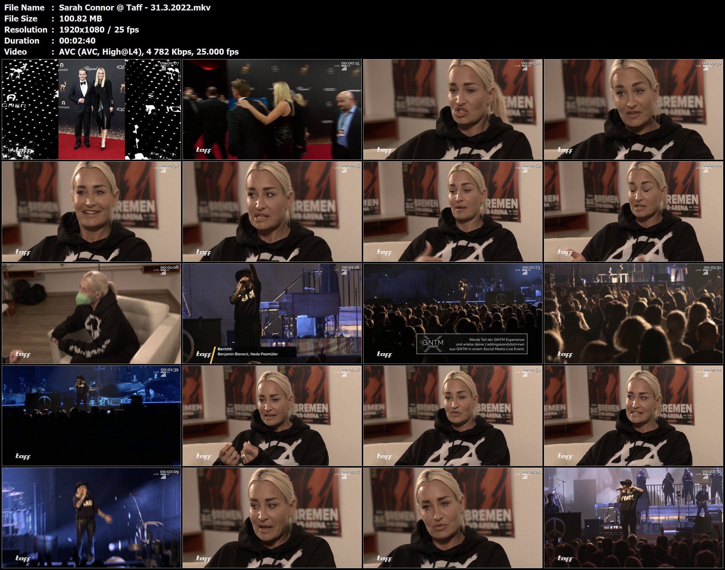 Sarah Connor Taff 31 3 2022 — Postimages