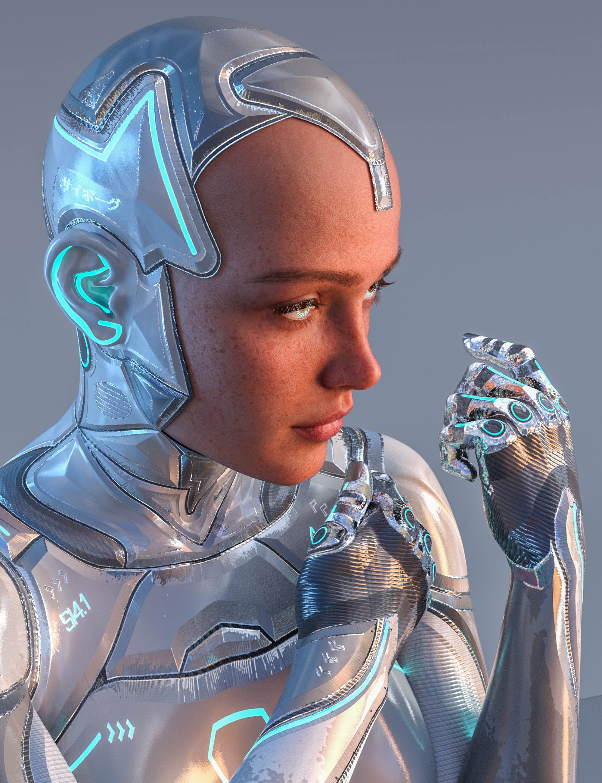 (FILLED 2023-05-25) SI4 Cyborg Shell For Genesis 9 - Free Daz 3D Models