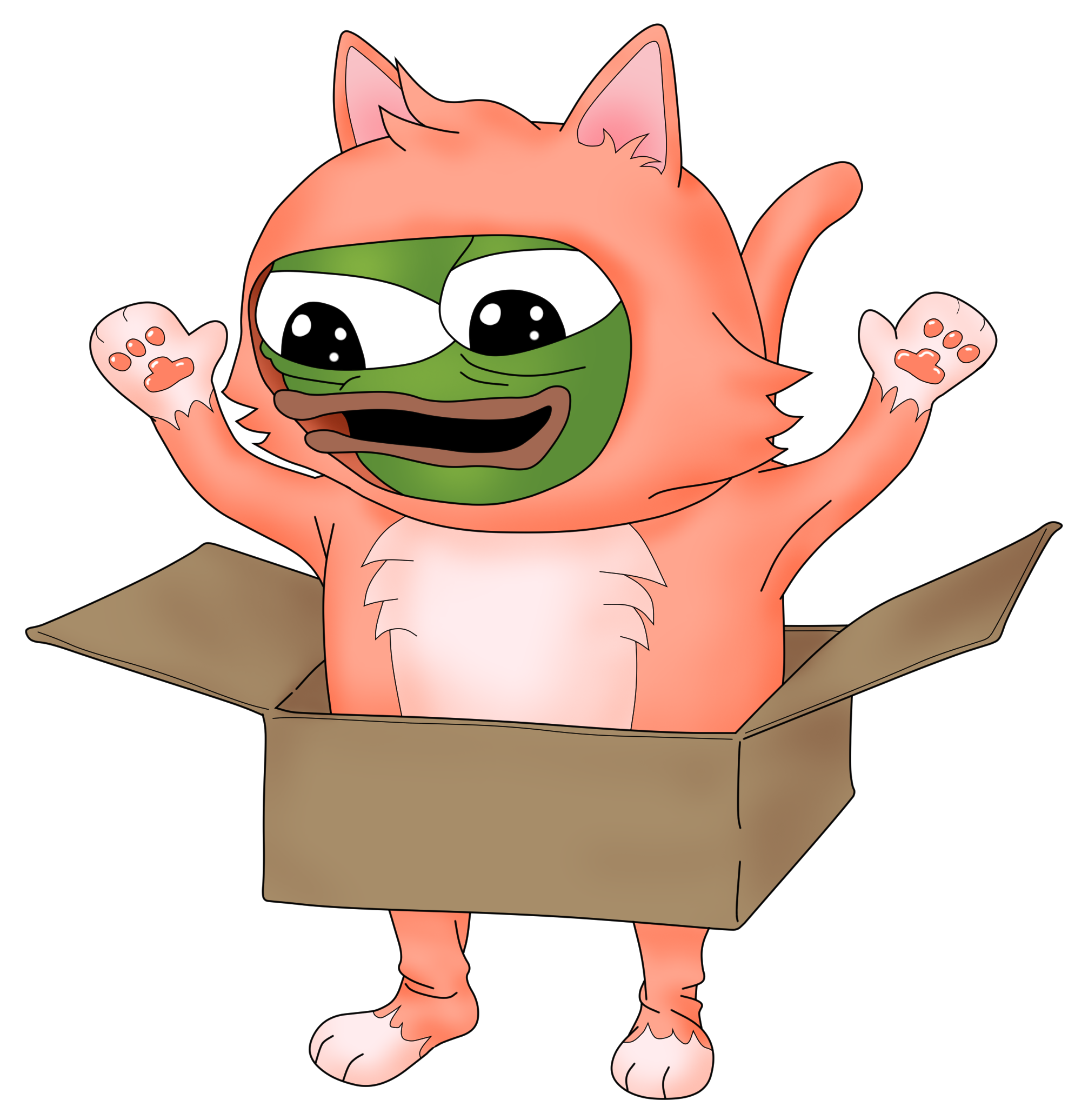 Frenjamin Froglet Cat in a Box Apu PFP V7 — Postimages