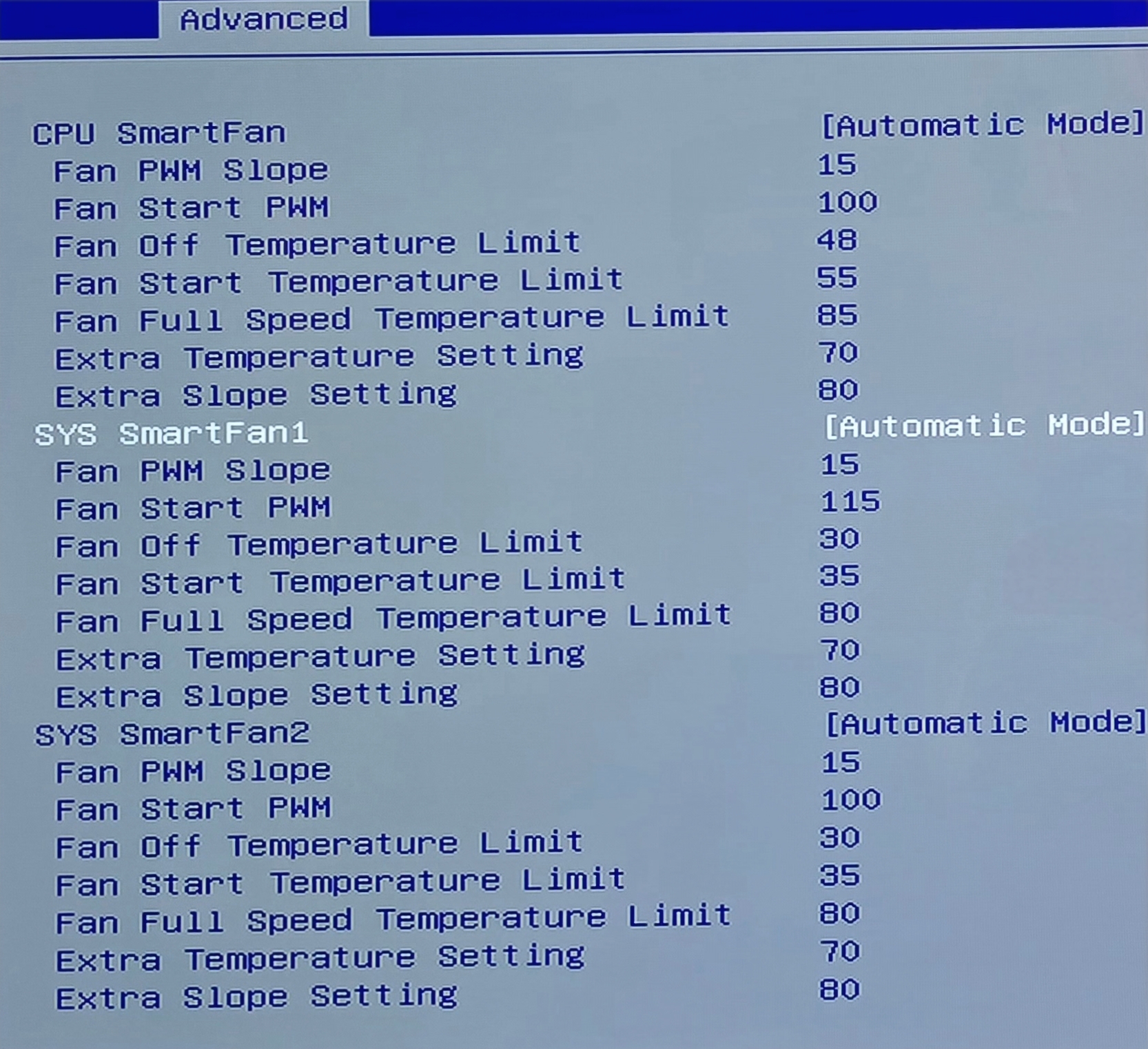 DXP8800 fan settings — Postimages