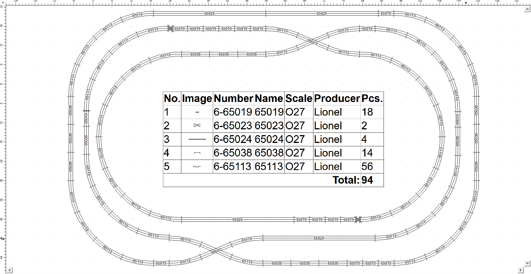 Ideas for 4x8 track layout with O27 and no switches (turnouts) | O ...