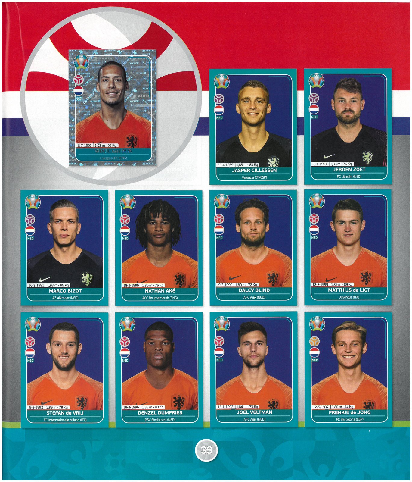 UEFA Euro 2020 Europa Preview Panini Blue Edition 41 — Postimages