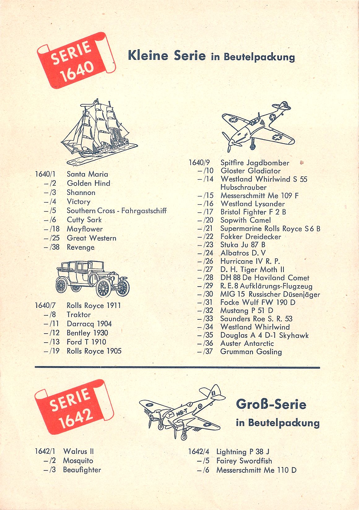 Plasty 1959 Kit List 2 — Postimages