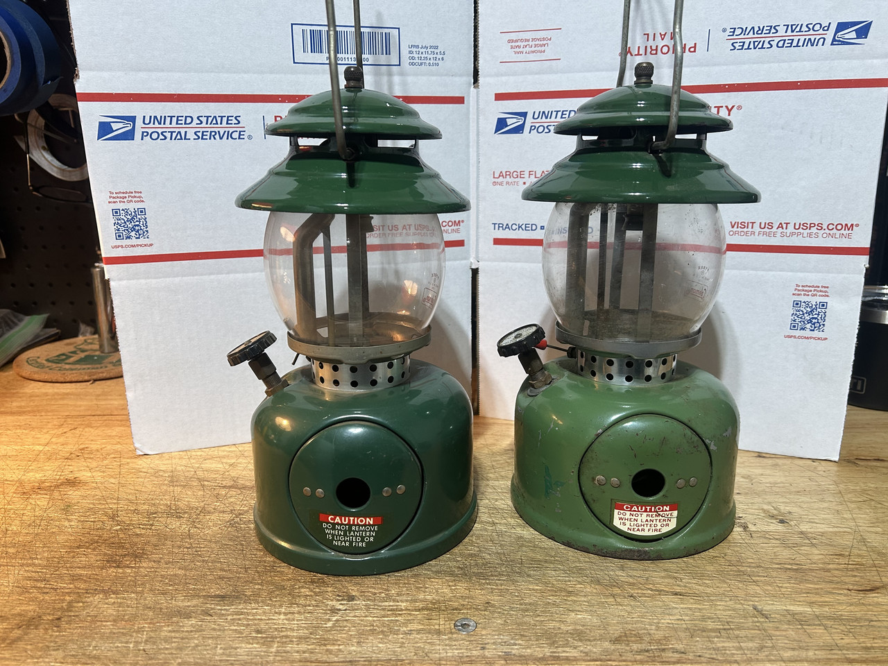 (2) LP lanterns with nice globes FS - The Coleman Collectors Forum