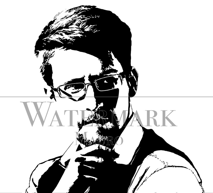 Can someone make a graphic of Snowden in the style of the classic Che ...