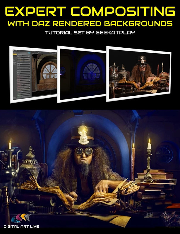 (FILLED) Expert Compositing With Daz Rendered Backgrounds - Free Daz 3D Models