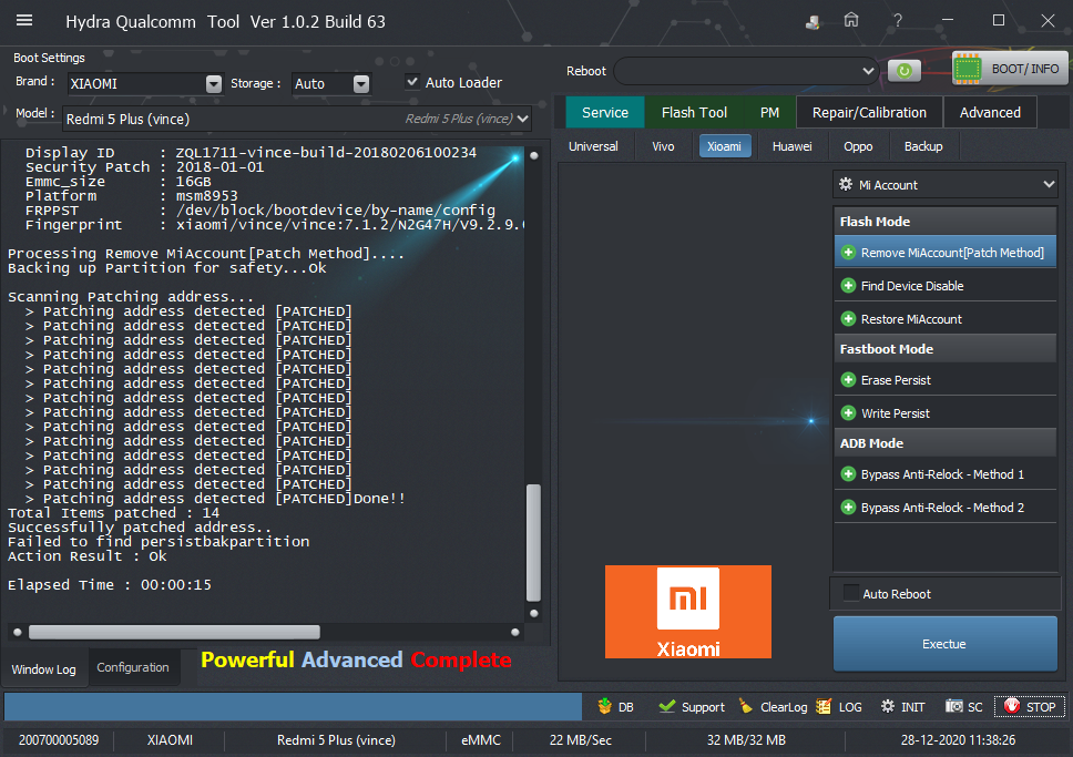 redmi note 5 mi account & frp reset success by hydra - GSM-Forum