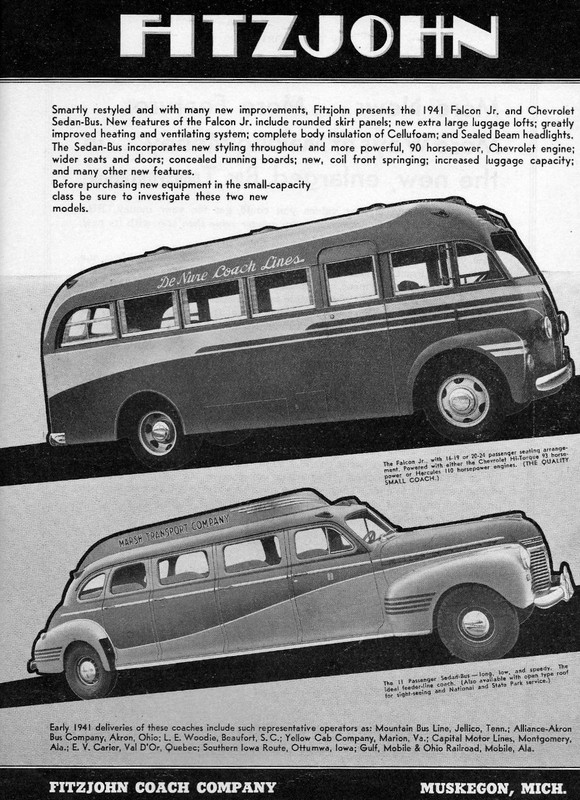Fitzjohn '41 Falcon Jr Chevrolet Sedan Bus — Postimages