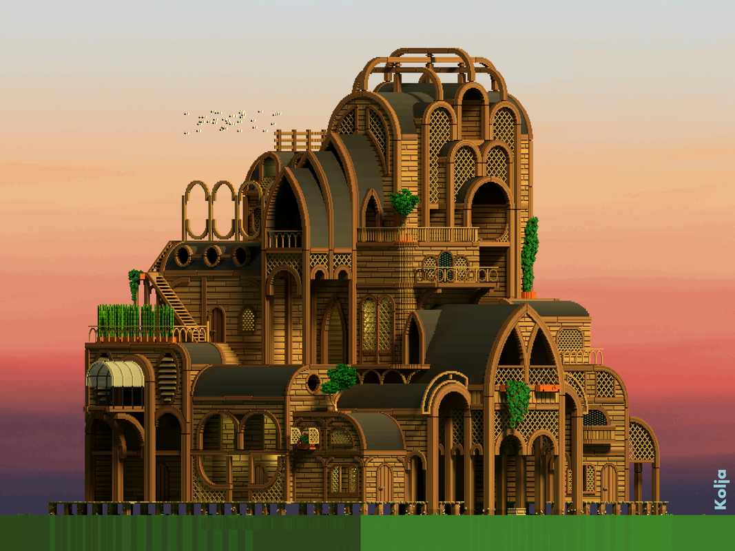 Voxel kitchen to cook cubes : VOXEL