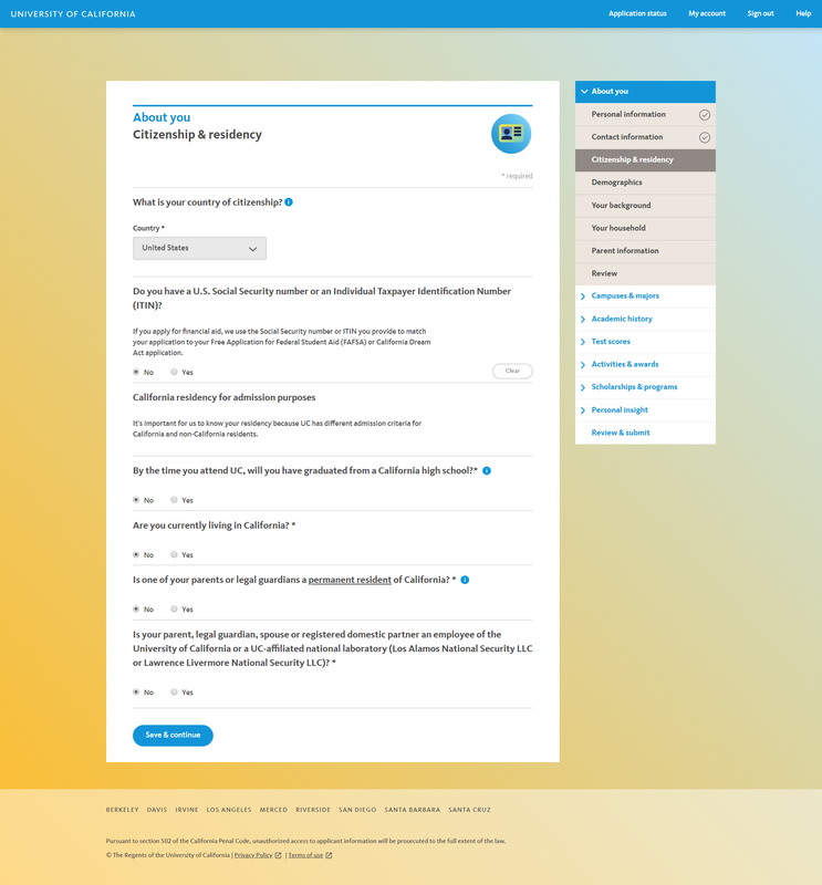 Guide to the new University of California application system : r ...