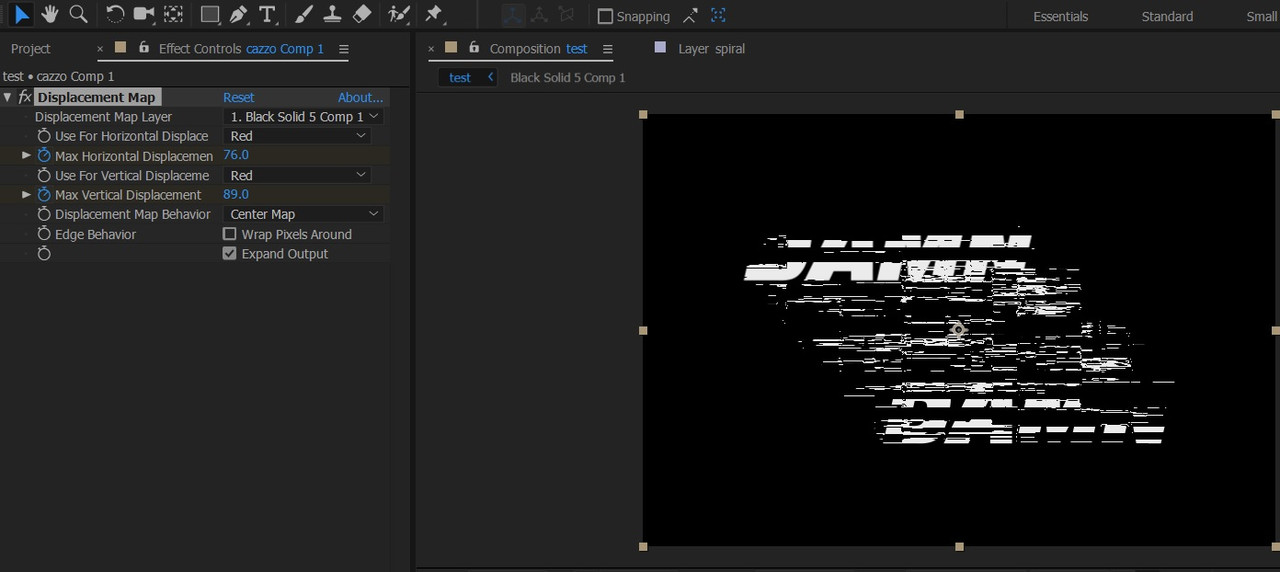 Help with Displacement Map : r/AfterEffects