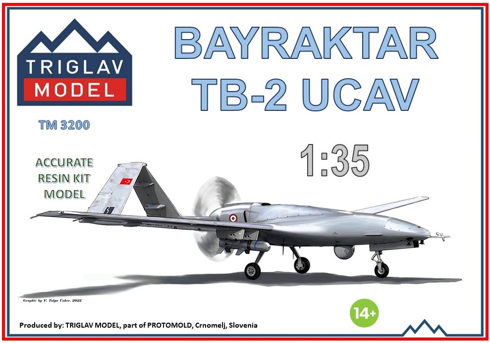 1/72, 1/48 & 1/35 - Baykar Bayraktar TB2 resin kits by Triglav Model ...
