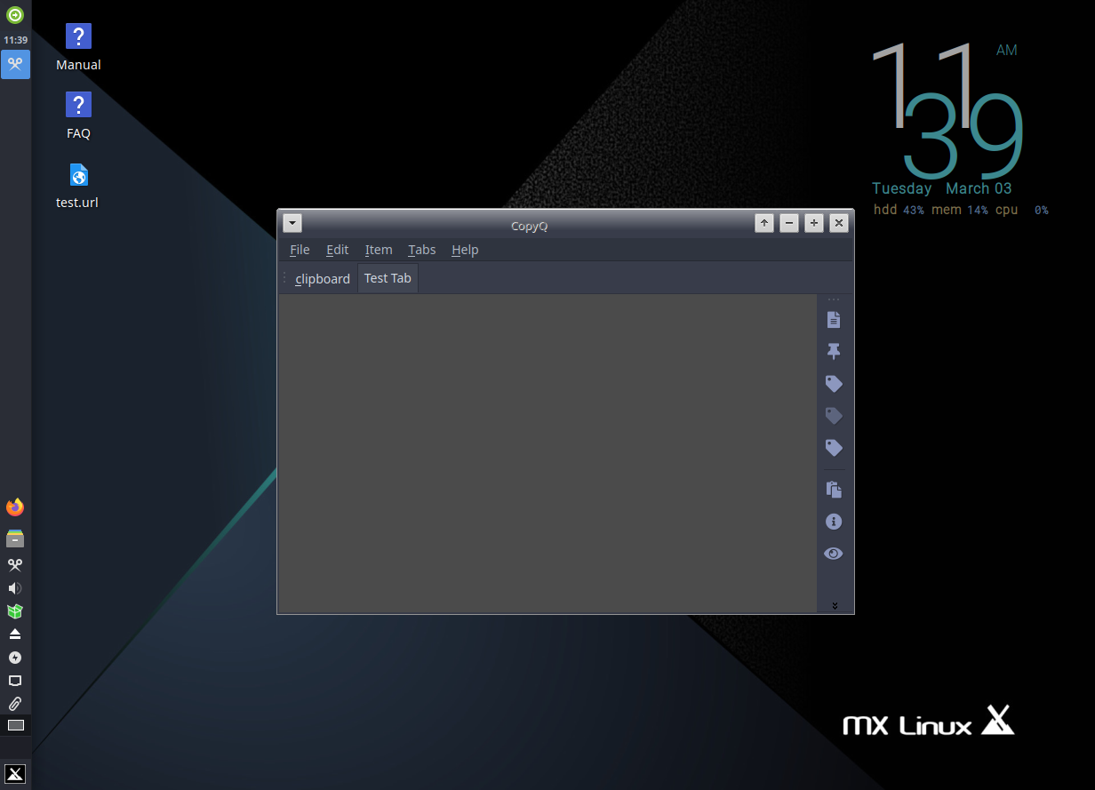 copyq tabs after — Postimages