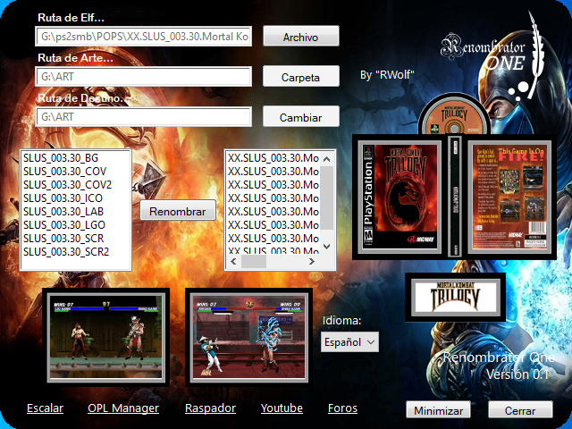PS2 - Automatically rename images from PSX games to OPL official ...