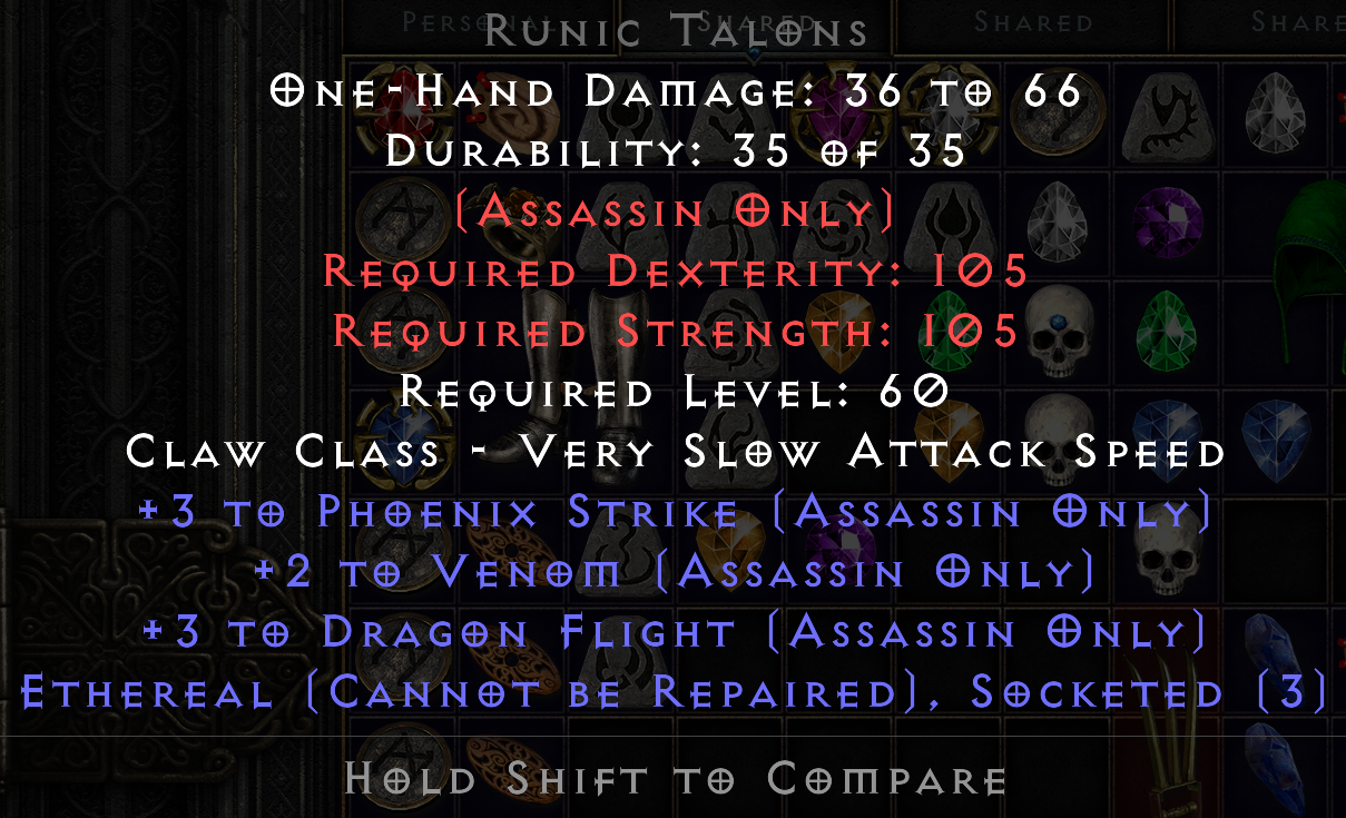 Buying Godly Runic Talons - Topic - d2jsp