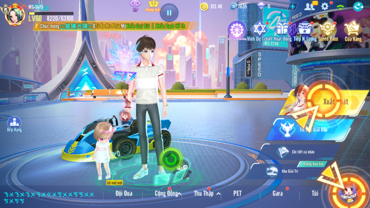 Tài khoản Zing Speed Mobile