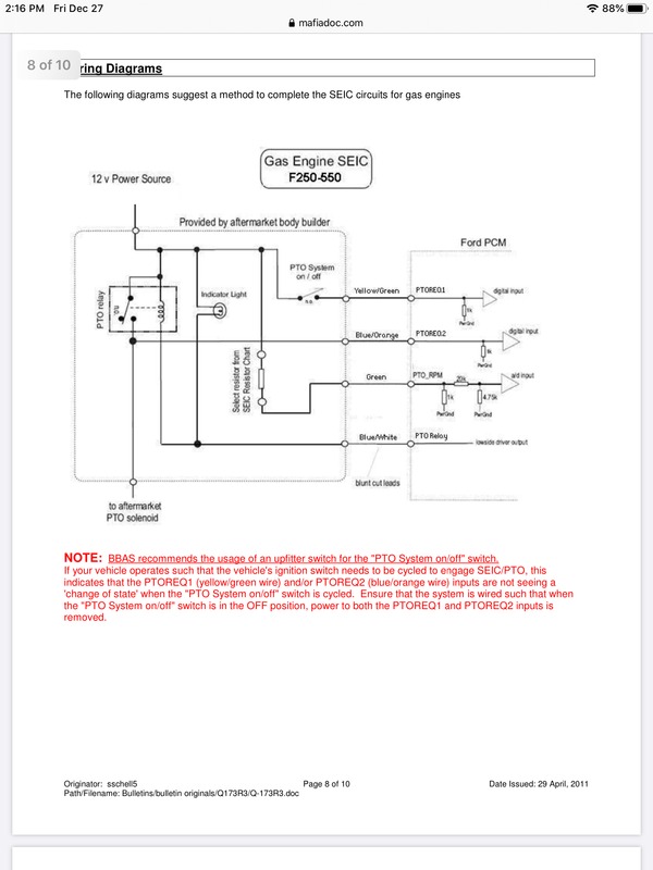 SEIC High Idle Upfitter Switch - Page 10 - Ford Truck Enthusiasts Forums