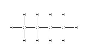 Draw the complete structure of butane. (Show all hydrogen at | Quizlet