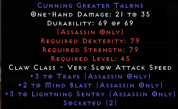 Iso Trapsin Claws - Topic - d2jsp