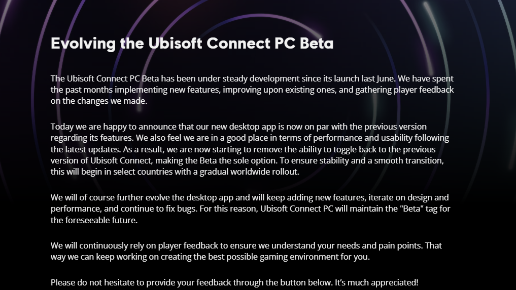 Did they just force the Connect Beta on us? : r/ubisoft