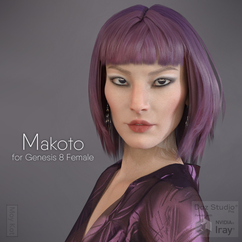 Makoto For Genesis 8 Female 2026 - Free Daz 3D Models
