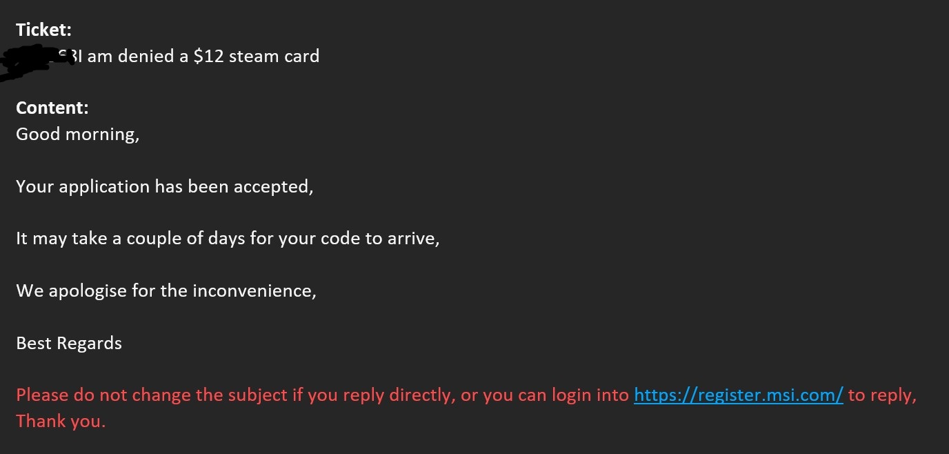 they reject my 12 usd steam card so try to apply again now its 11 usd ...
