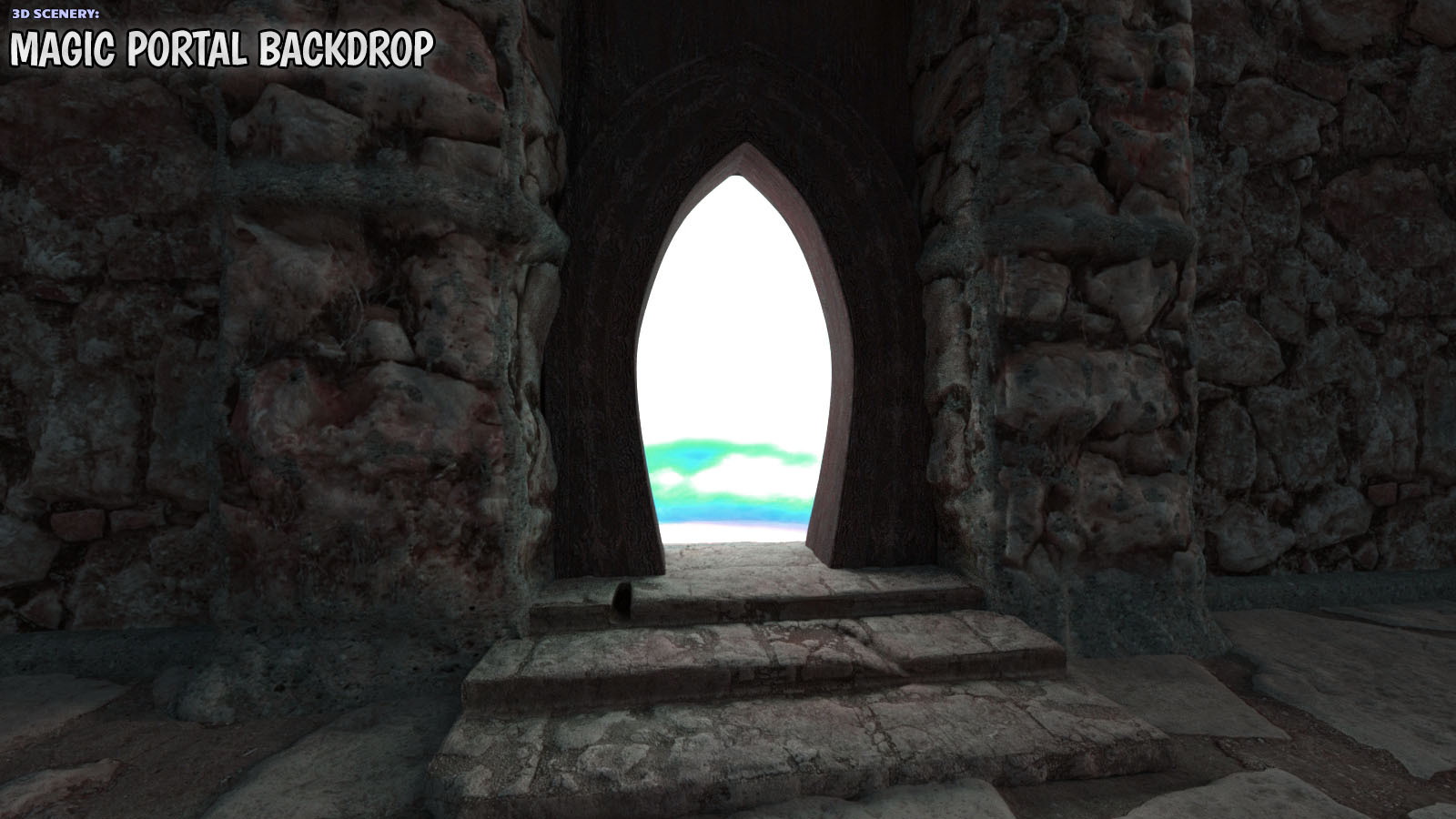(FILLED 2023-02-19) 3D Scenery: Magic Portal Backdrop - Free Daz 3D Models