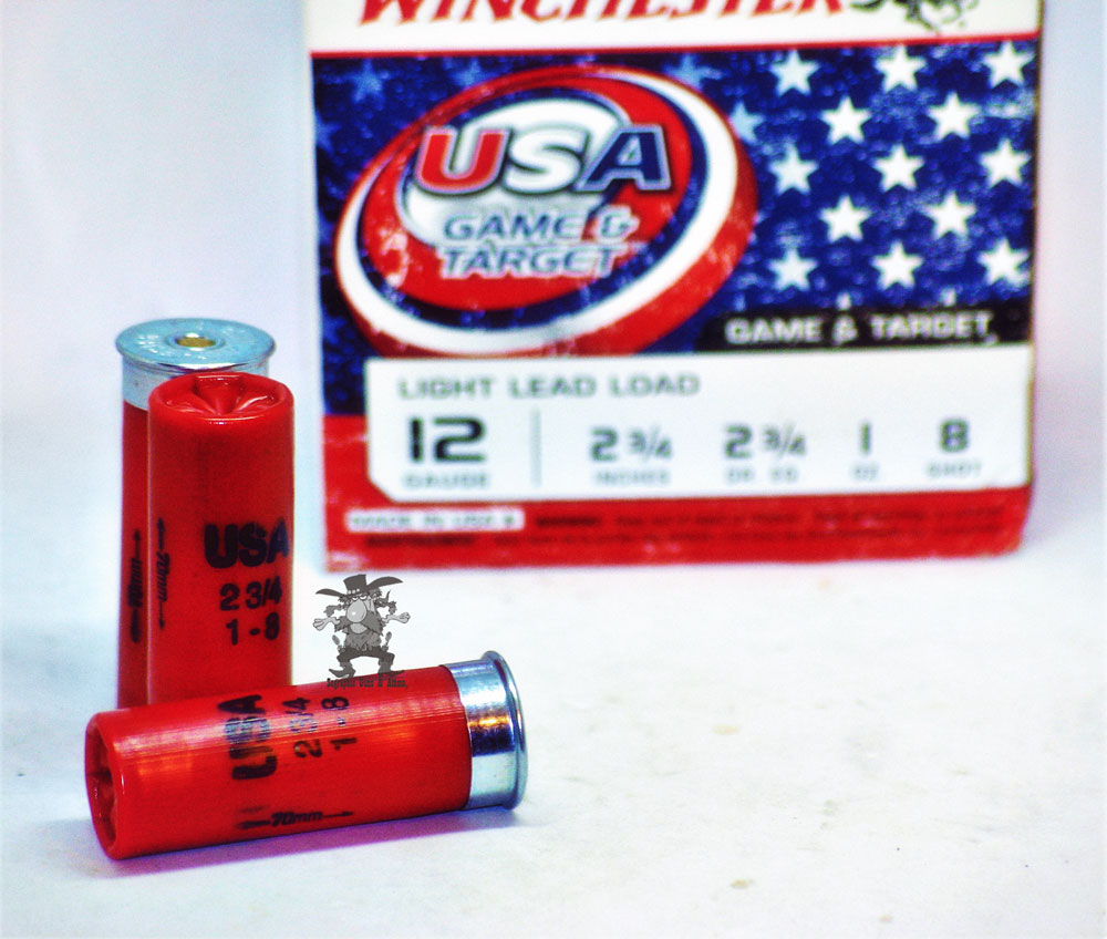 Winchester USA 12 Gauge 2¾"1oz No8 Shot 12ga Shells 12 ga Hunting 25 ...