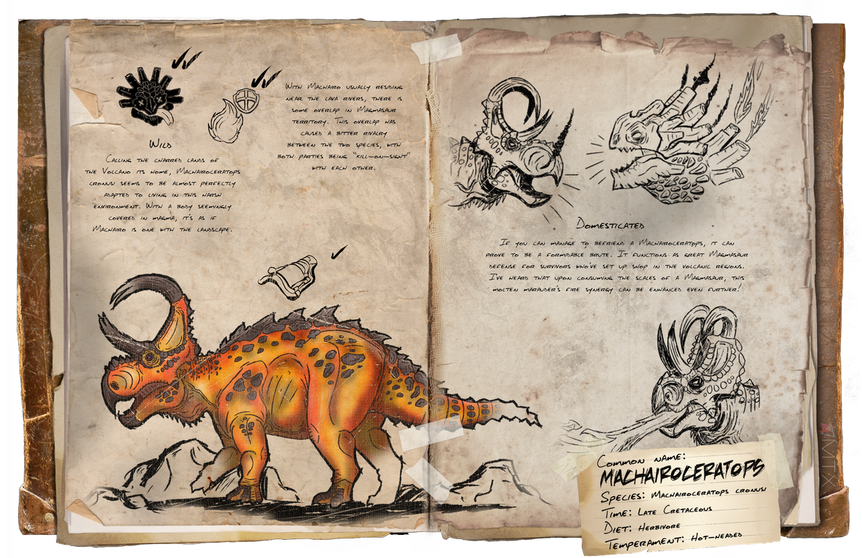 Machairoceratops! The Magmasaur Marauder - Creature submission archive ...