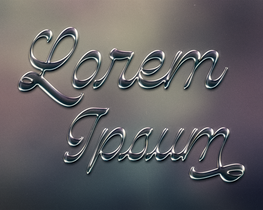 chrome text effect #6 by heavnsent on DeviantArt