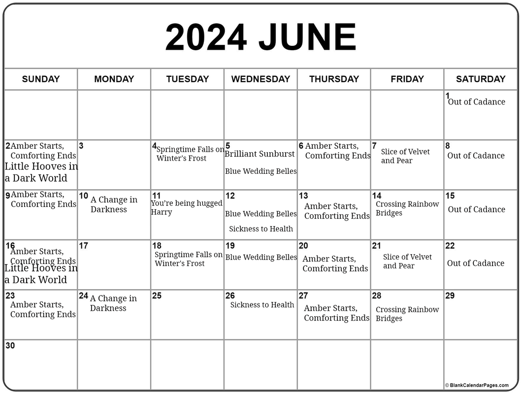June Calender - Fimfiction