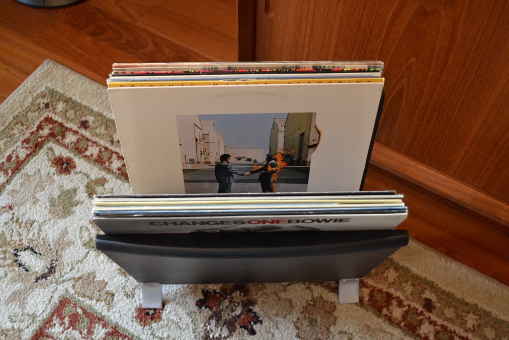 Small Record Rack from a Magazine Stand | Audiokarma Home Audio Stereo ...