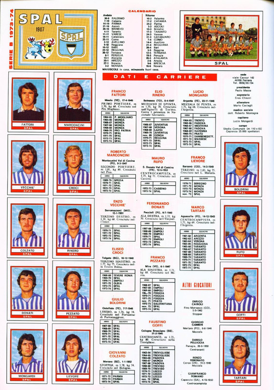 Album Calciatori 1973 1974 Panini 62 — Postimages