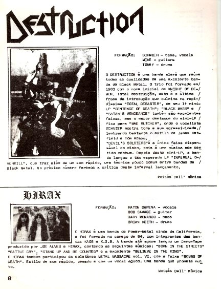 Heavy Metal Maniac #3 (1985) [Brazilian Zine] • Heavy Metal Rarities Forum
