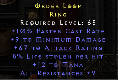 Vendor Rings - Start 175 Each - Topic - d2jsp