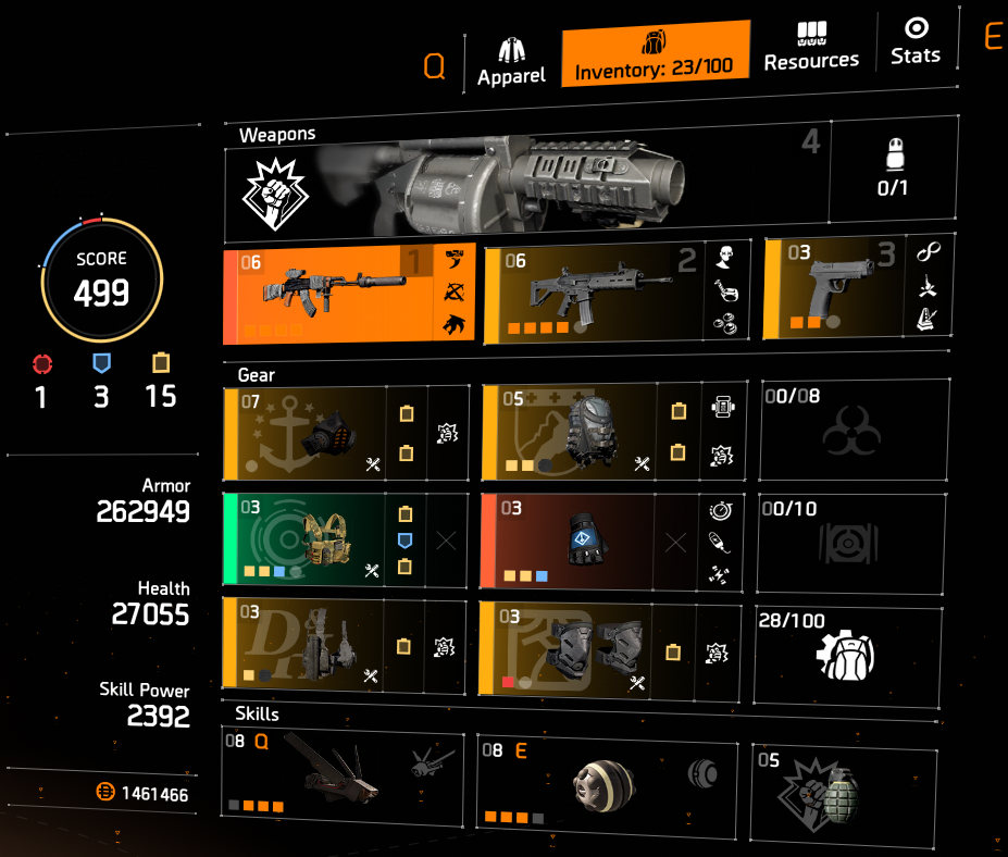 Which setup is better overall with the BTSU gloves? : r/thedivision