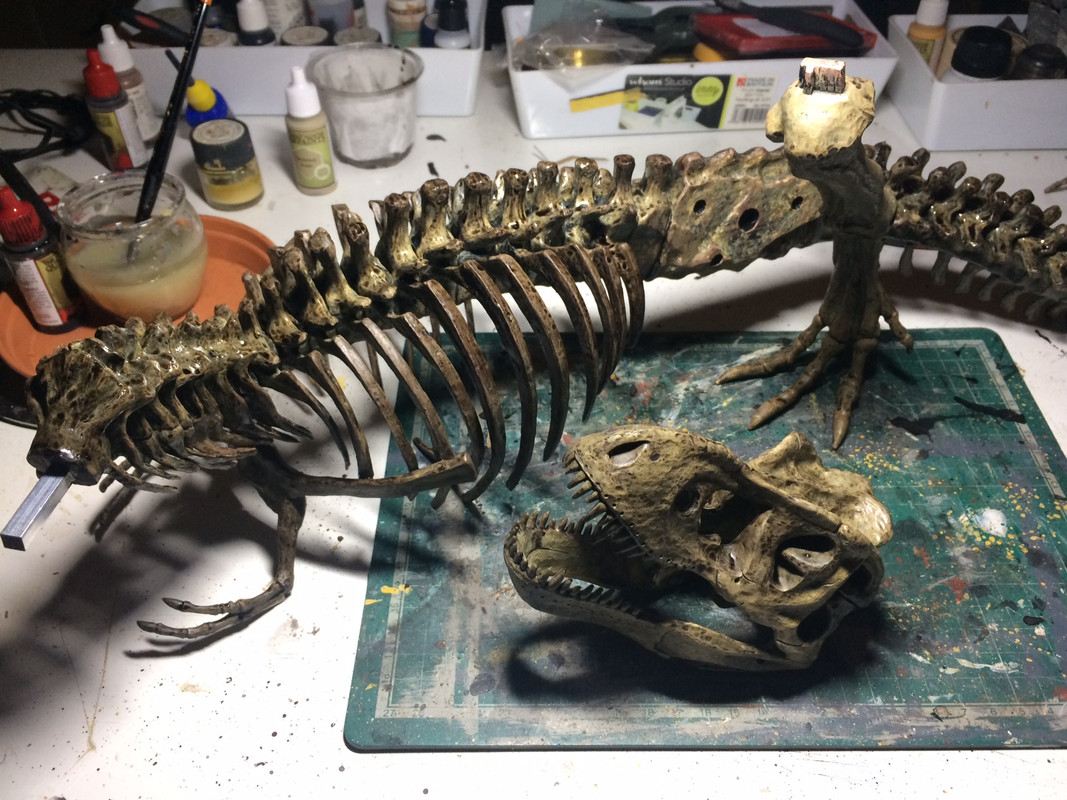 T Rex 3 feet long Skeleton - Figure Work In Progress - Britmodeller.com