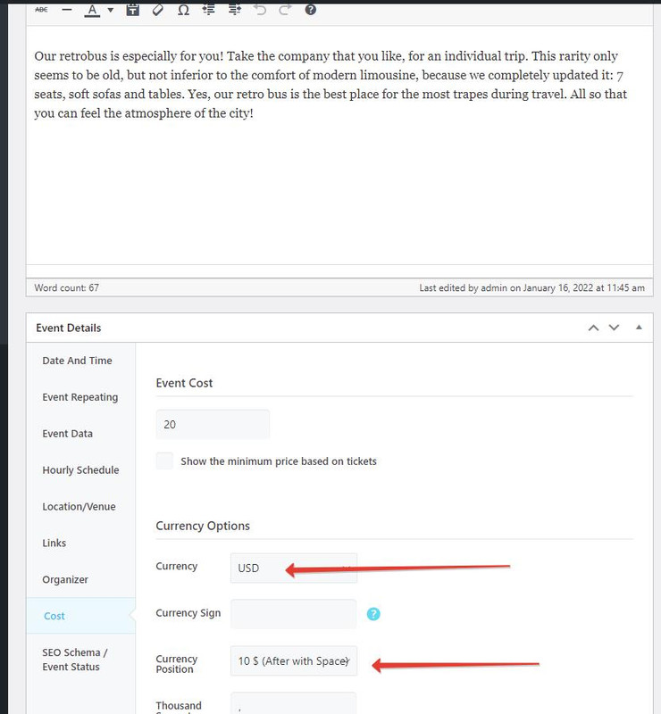 2022 01 16 11 46 38 Edit Event ‹ Wordpress — Word Press Iron — Postimages