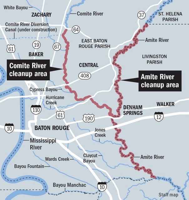 Amite, Comite River cleanup finally getting funding from Livingston and ...