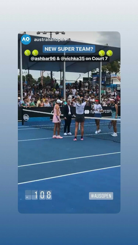 Vika Azarenka & Asleigh Barty Australian Open Doubles R1 ( Janu — Postimages