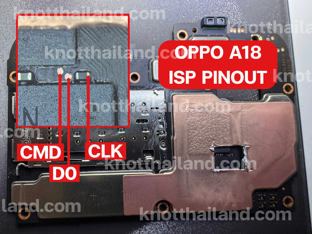 OPPO A18 / A38 ISP PINOUT