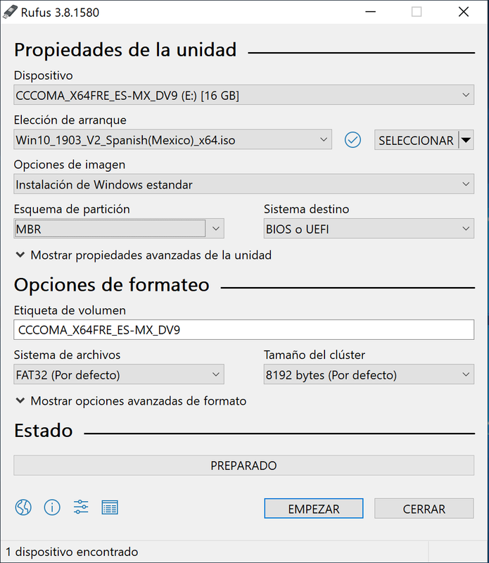 [Win10] - Partición Mbr no deja instalar - Perú Hardware