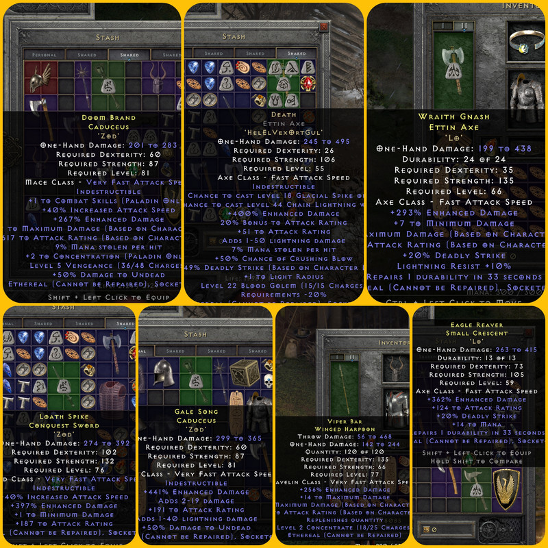 Iso ! ~~oddball~~ ! Fool 1hand Weapon - Topic - d2jsp