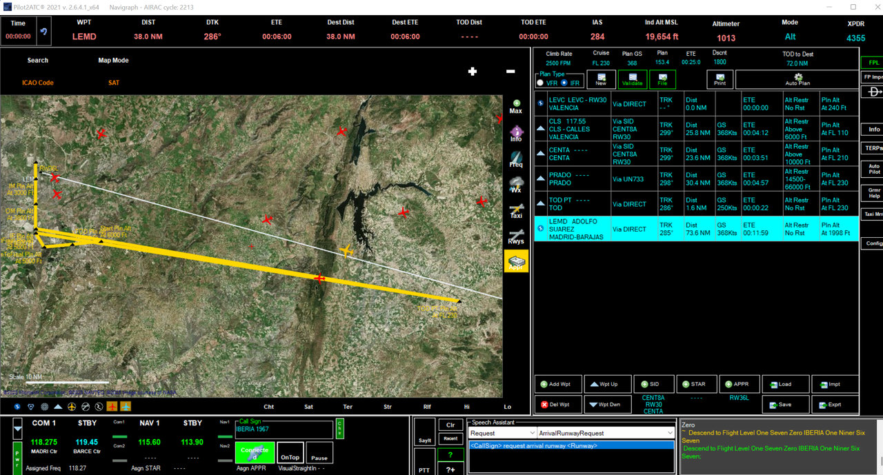 strange vectored approach to LEMD rw 36L - Pilot2ATC Users Forum - The ...