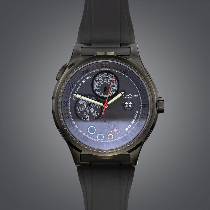DeLaCour Since Tomorrow Track GMT Individually crafted Limited edition of 99 - Titanium + PVD ...
