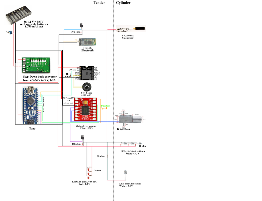 arduino nano - Model locomotive circuit review - Arduino Stack Exchange
