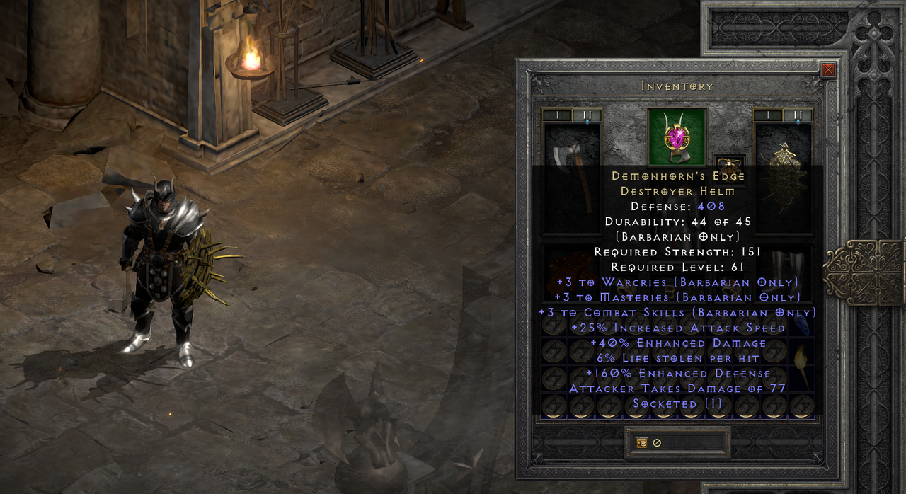 100% Perfect Demonhorn's Edge - Topic - d2jsp