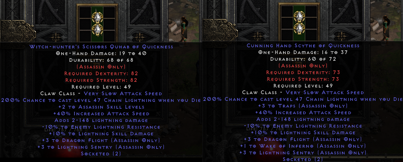 A Couple Of Gg 40 Ias 2os Trap Claws - Topic - d2jsp