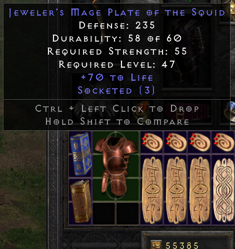 Price Check Jeweler's Mage Plate Of The Squid - Topic - d2jsp
